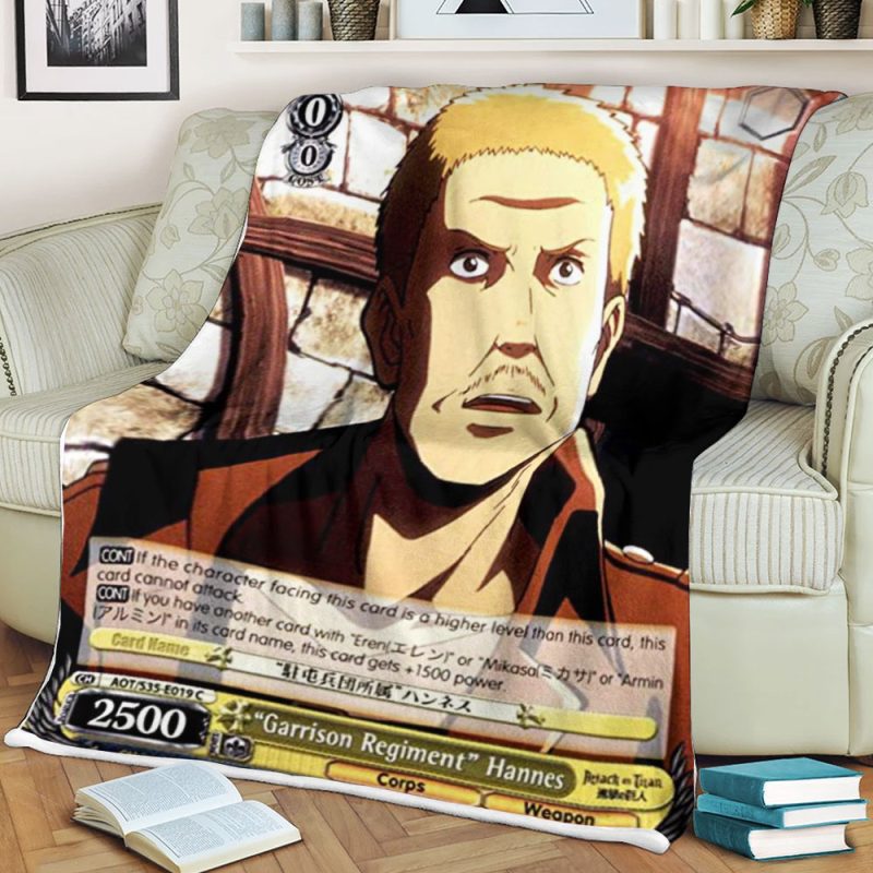 Aot Entrance Ceremony Annie Attack On Titan Sherpa Blanket - Hot Sale 2024