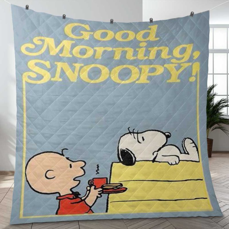Good Morning Snoopy Charlie Brown Christmas Gift Lover Blanket ,Snoopy ...