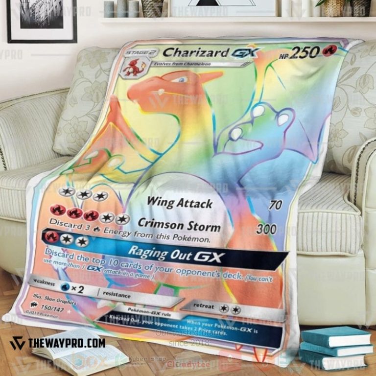 Anime Pokemon Charizard Gx Fire Blanket - Hot Sale 2024